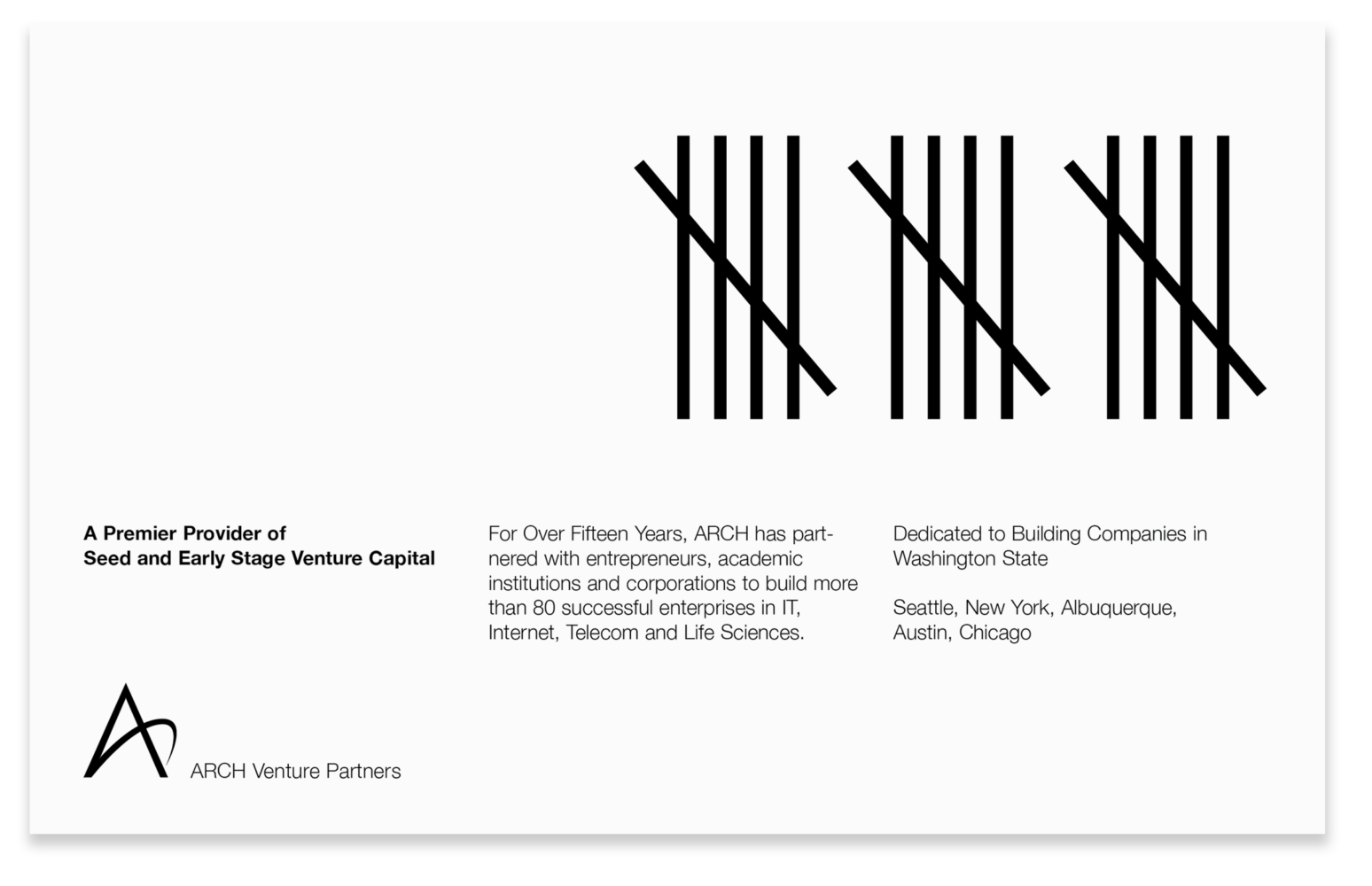 ARCH Venture Partners | Grady Campbell Incorporated