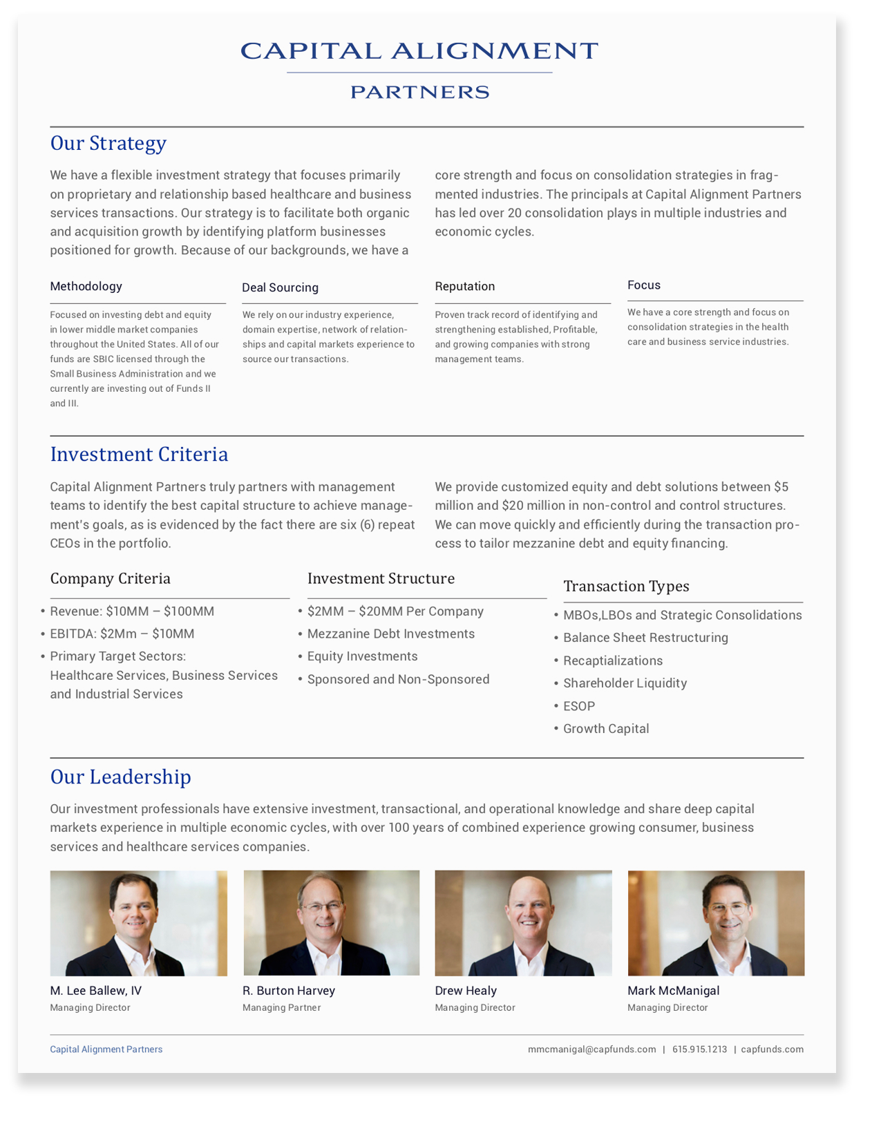 Capital Alignment | Grady Campbell Incorporated