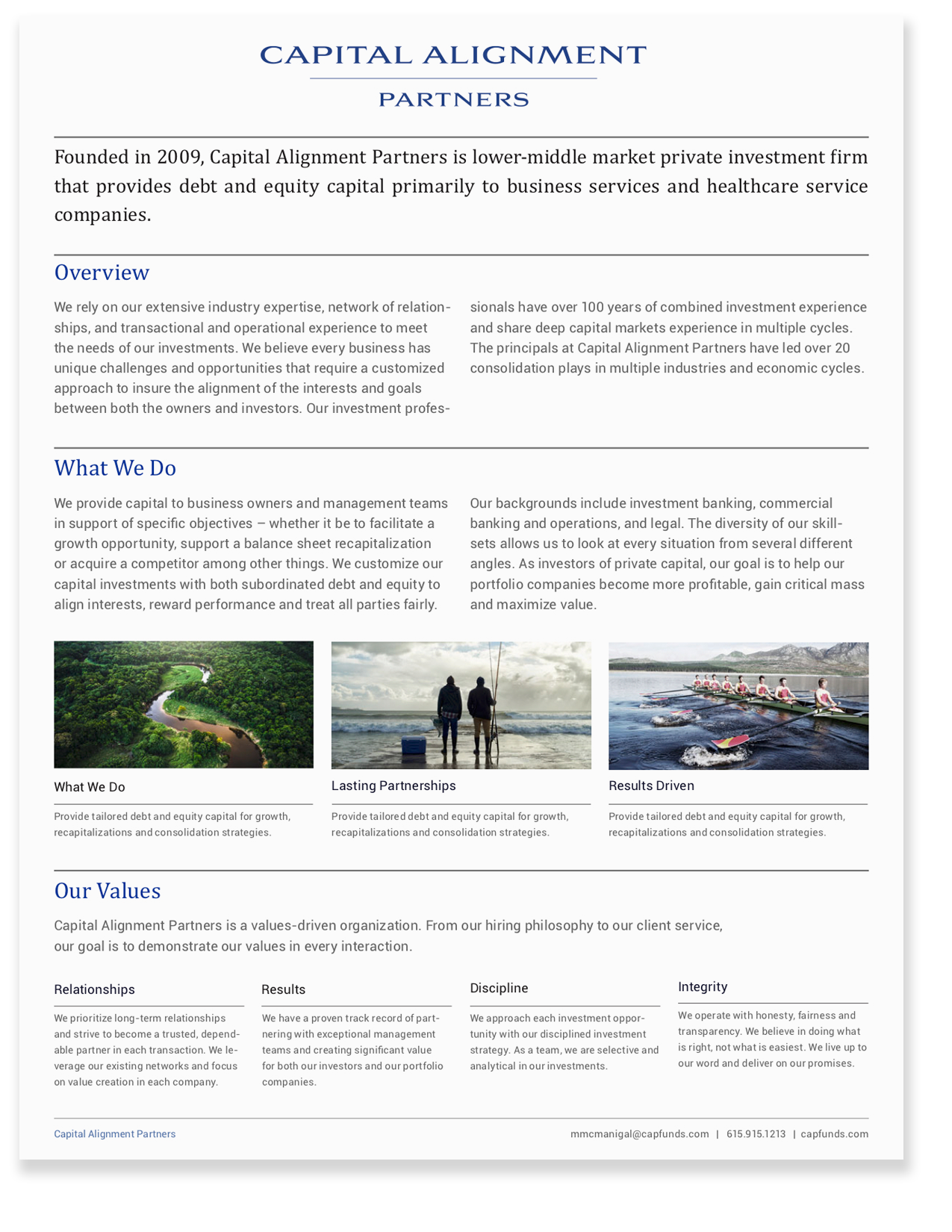 Capital Alignment | Grady Campbell Incorporated