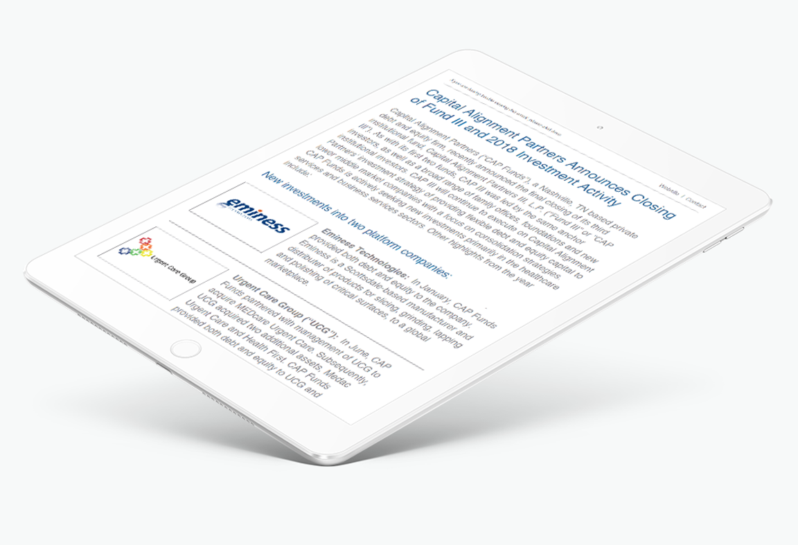 Capital Alignment | Grady Campbell Incorporated